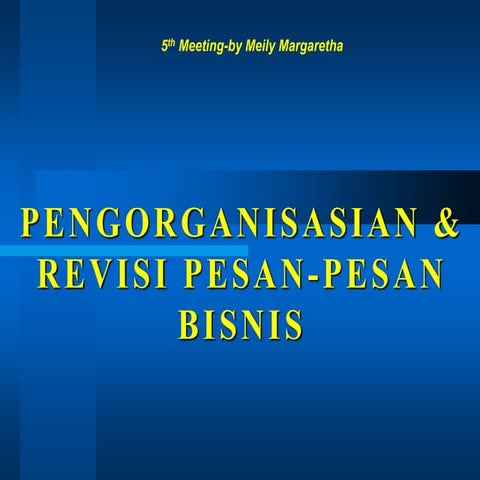 Revisi pesan bisnis | PPT