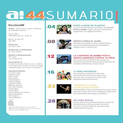 Revista a! 44 - Sumario! | PDF