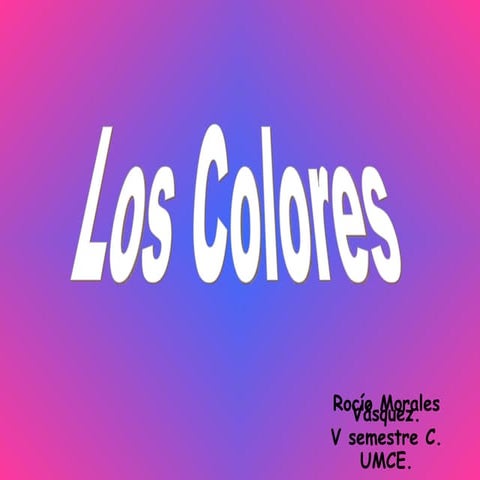 los colores | PPT
