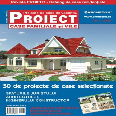 Revista PROIECT - Catalog de Planuri Case | PDF