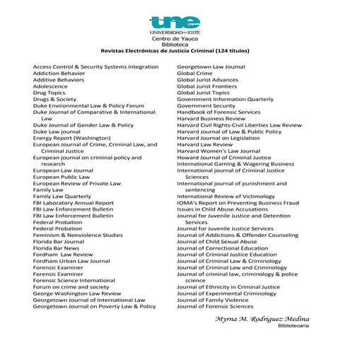 Revistas de Justicia Criminal | PDF
