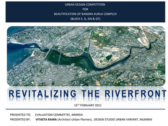 Sabarmati riverfront case study for development of yamuna riverfront ...