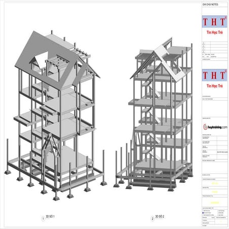 [Revit] bản vẽ Revit kết cấu nhà chung cư | PDF