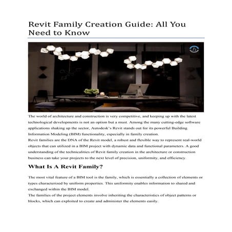 Revit Family Creation Guide: All You Need to Know | PDF