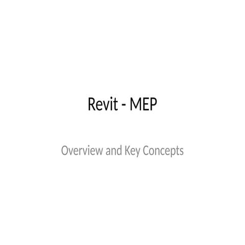 Revit_MEP_PresentationRevit_MEP_Presentation | PPTX