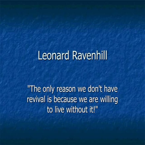 Revival | PPT | Christianity | Religion & Spirituality