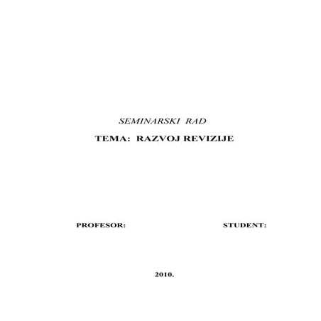 Revizija finansijska kontrola | PDF