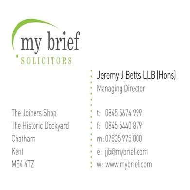 Rev Mybrief Normal Business Card J | PDF