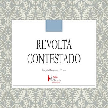 Revolta/Guerra do Contestado | PPTX