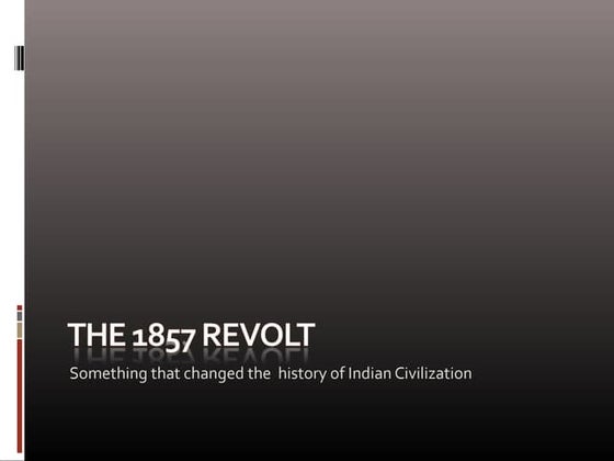 Revolt of 1857 | PPT