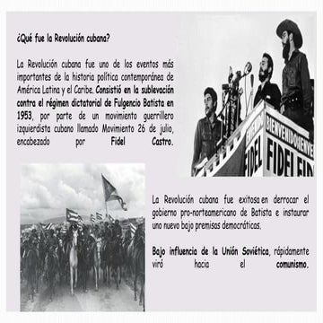 2. Revolución Cubana. Influencia de EE.UU. | PPTX