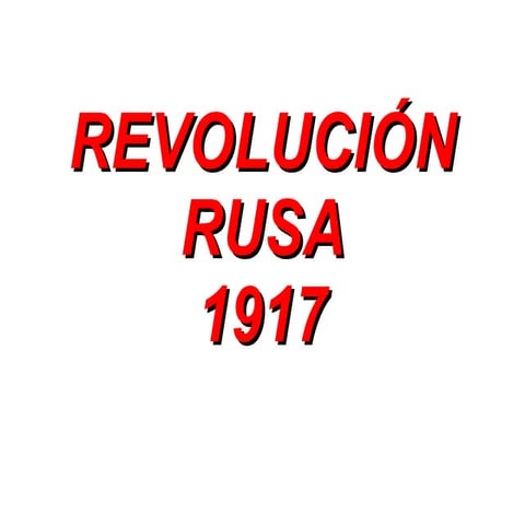 Revolución Rusa | PPT