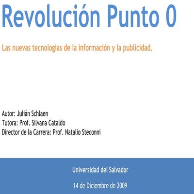 Revolucion punto 0 presentacion | PPT | Technology & Computing