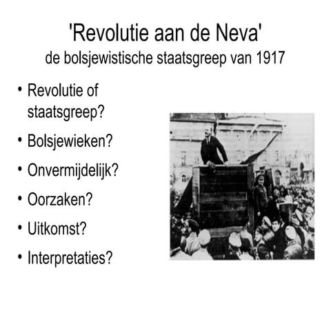 Revolutie aan de Neva 5 | PPT