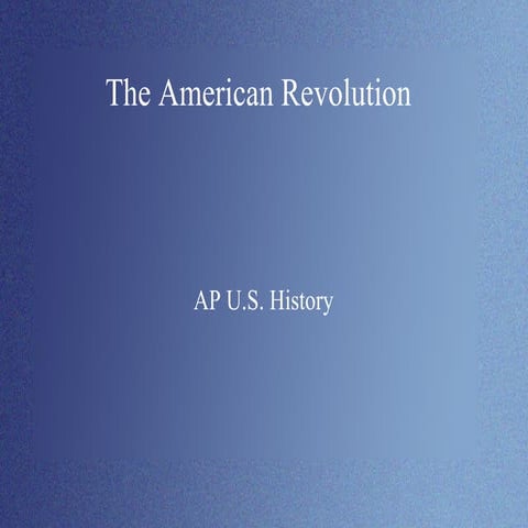 American Revolution | PPT