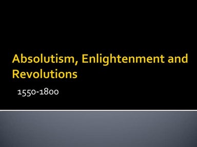 Enlightenment Flow Chart | PPT