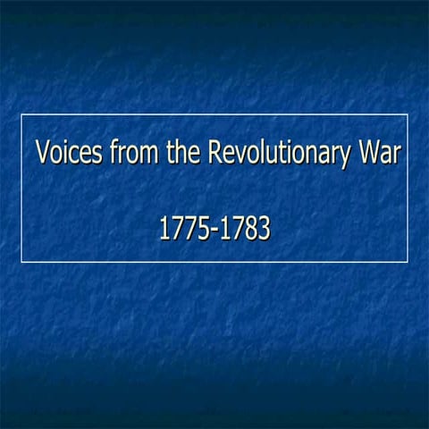 Revolutionary War Famous Quotes | PPT