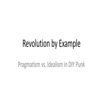 Revolution by example presentation | PPTX
