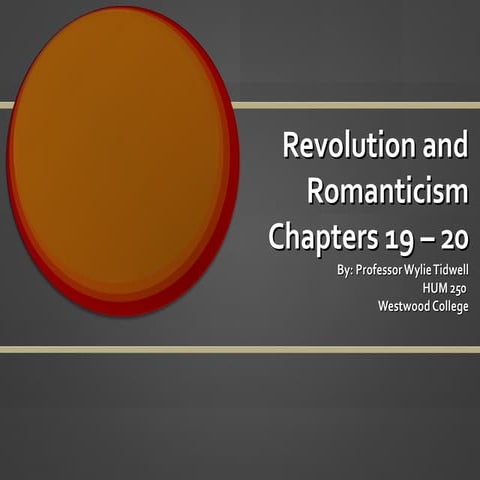 Revolution and Romanticism | PPT