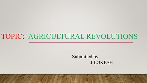 ppt green revolution | PPTX | Agriculture | Industries