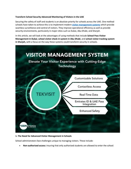Revolutionize School Security With Advanced Visitor Management In Uaepdf