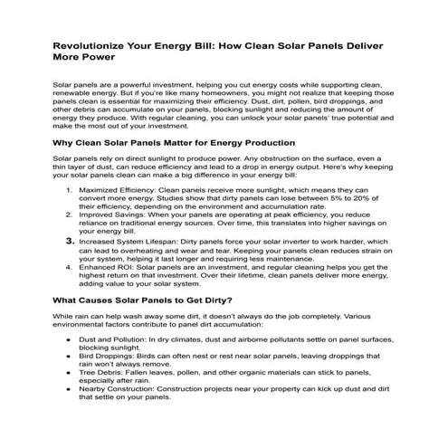 Revolutionize Your Energy Bill_ How Clean Solar Panels Deliver More ...