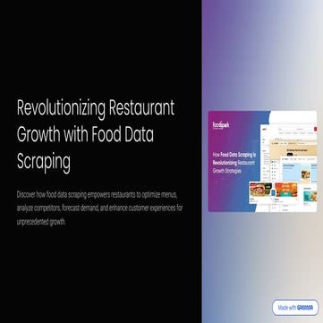 How Food Data Scraping Is Revolutionizing Restaurant Growth Strategies ...