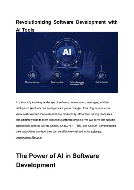 Revolutionizing-Software-Development-with-AI-Tools.ppt Revolutionizing-Software-Development-with-AI-Tools.ppt