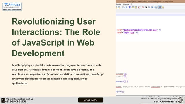 Revolutionizing User Interactions The Role Of Javascript In Web