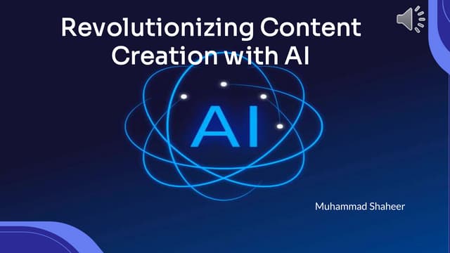 Revolutionizing Content Creation With Ai Pptx