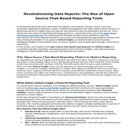 Revolutionizing Data Reports The Rise of Open Source Chat-Based Reporting Tools.docx
