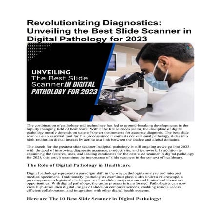 Revolutionizing Diagnostics: Unveiling the Best Slide Scanner in ...