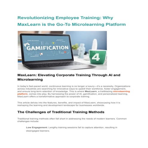 Revolutionizing Employee Training_ Why MaxLearn is the Go-To ...