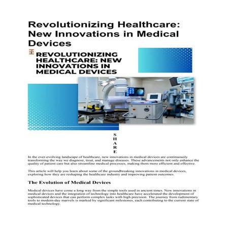 Medical Innovations | PPTX