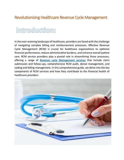 Revenue Cycle Management Medical Billing Company | PDF