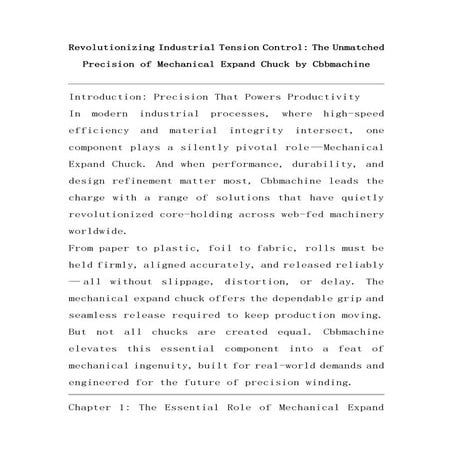 Revolutionizing Industrial Tension Control The Unmatched Precision of ...