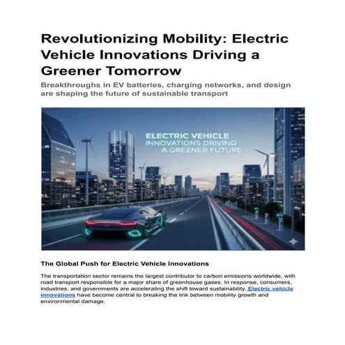 Revolutionizing Mobility_ Electric Vehicle Innovations Driving a Greener Tomorrow.pdf