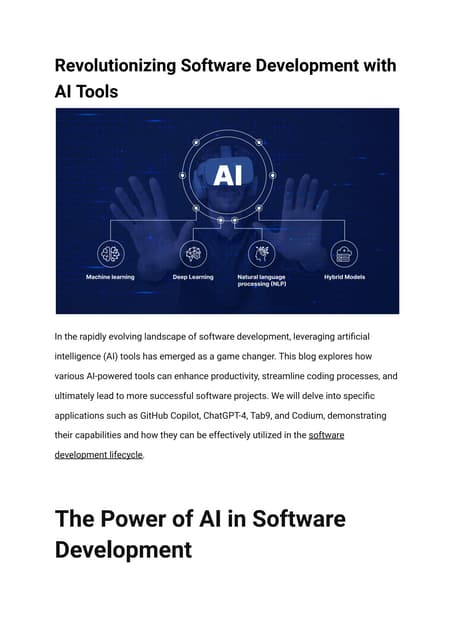 Revolutionizing Software Development with AI Tools.pdf Revolutionizing Software Development with AI Tools.pdf