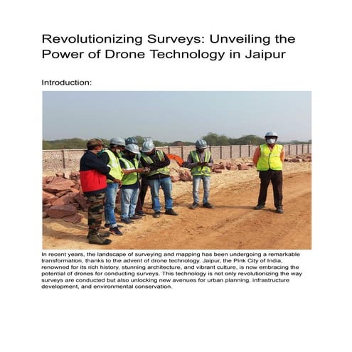 Revolutionizing Surveys Unveiling The Power Of Drone Technology In