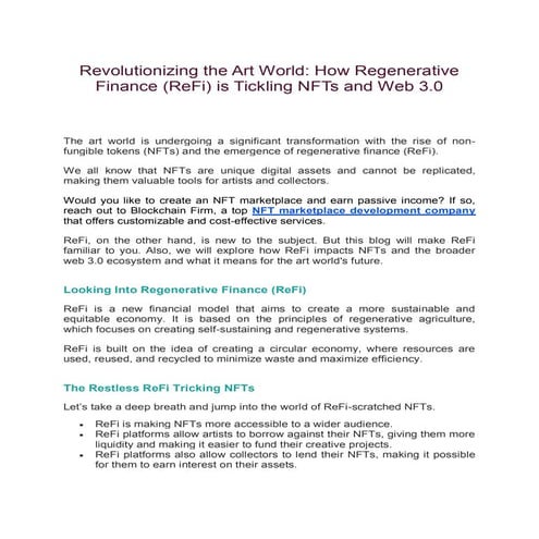 Regenerative Finance (ReFi) and Memecoins: Can Meme Tokens Accelerate ...