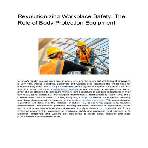 Revolutionizing Workplace Safety_ The Role of Body Protection Equipment.pdf