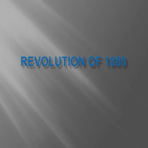 Revolution of 1800 | PPTX
