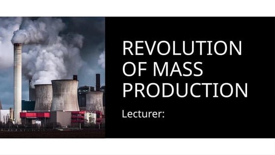 Historical evolution of operations management | PPTX | Mechanical and ...