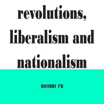 Revolutions, liberalism and nationalism | PPT