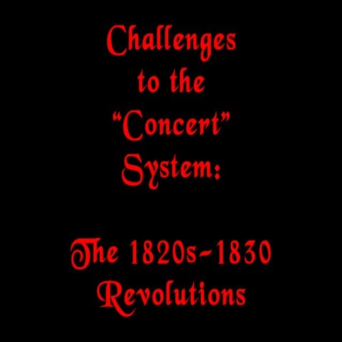 Revolutions of 1820s 1830 | PPT