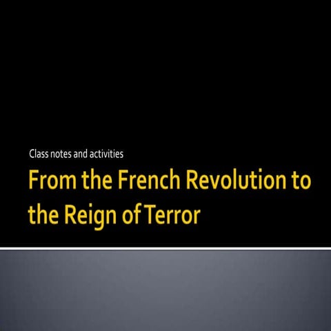 Revolution to terror | PPTX