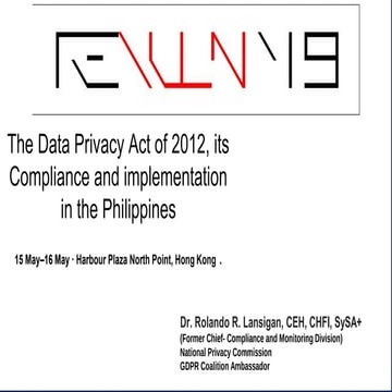 Data Privacy Act in the Philippines | PPTX