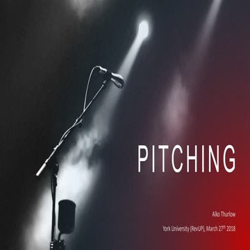 Pitching Workshop - RevUP (LaunchYU) York University | PPTX | Search ...