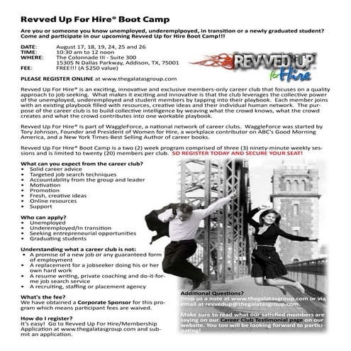 Revved Up For Hire | PDF