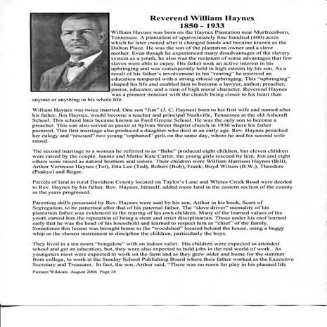 Rev william haynes | PDF